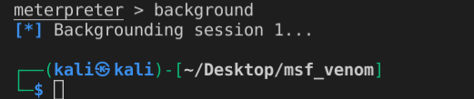"background" command in meterpreter closes msfconsole · Issue #16209 ...