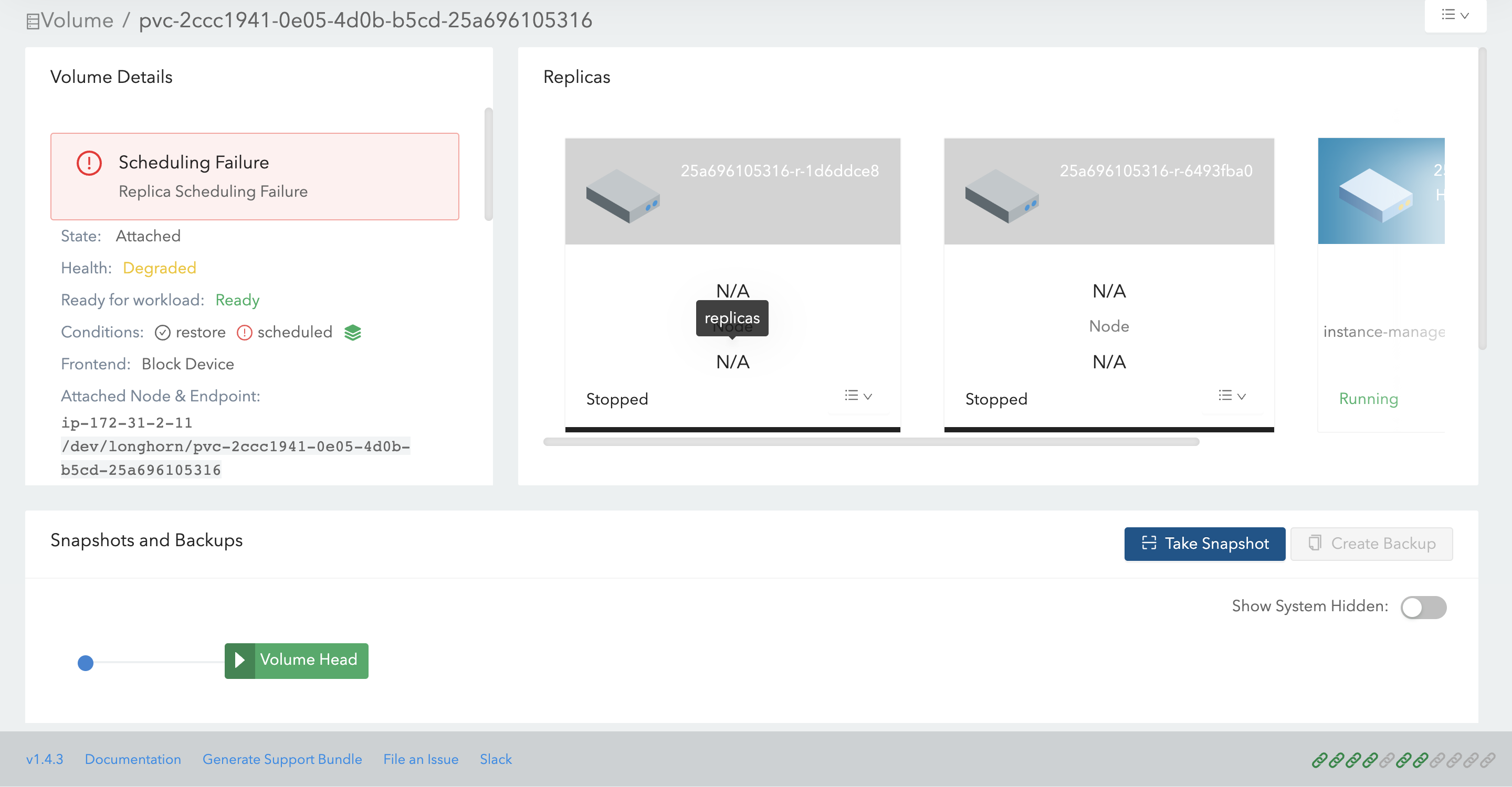 [BUG] Scheduling Failure: Replica Scheduling Failure · Issue #6717 · longhorn/longhorn · GitHub