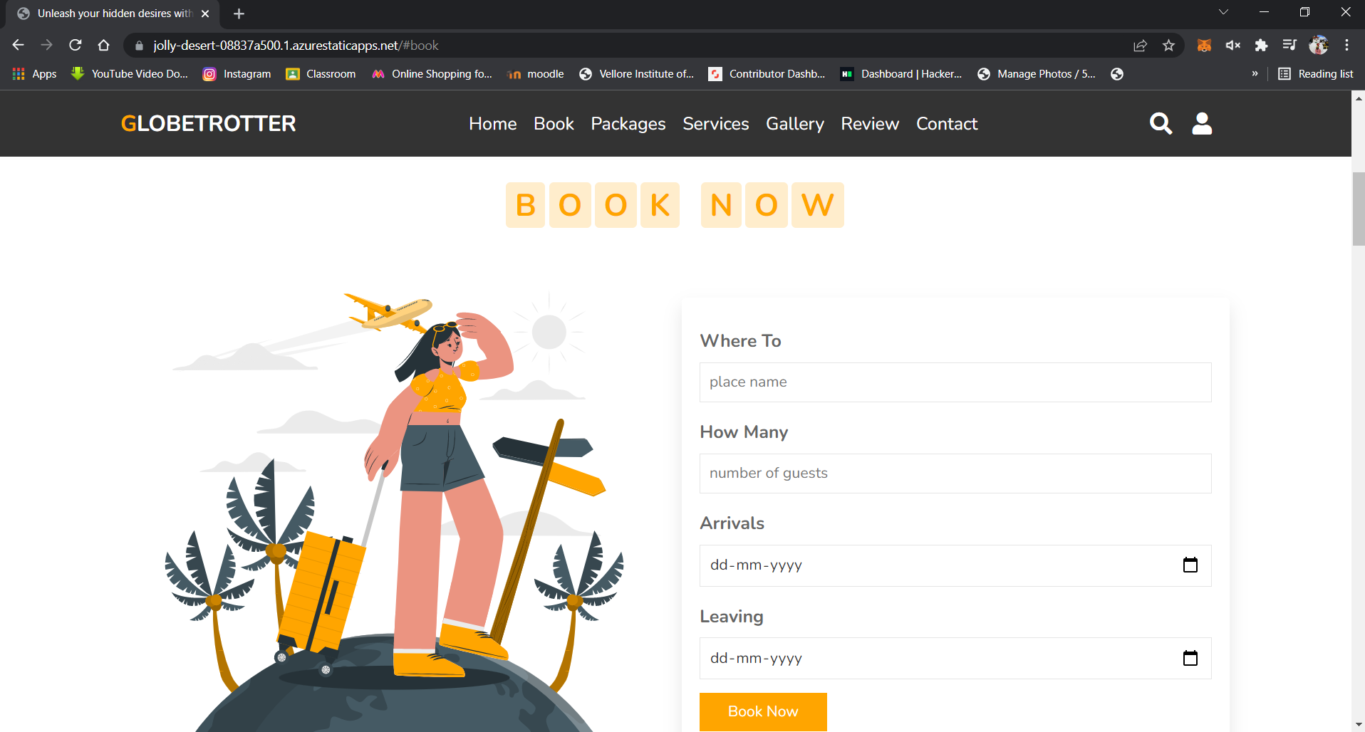 GitHub - IUC4801/Globetrotter: A website build for travel agency