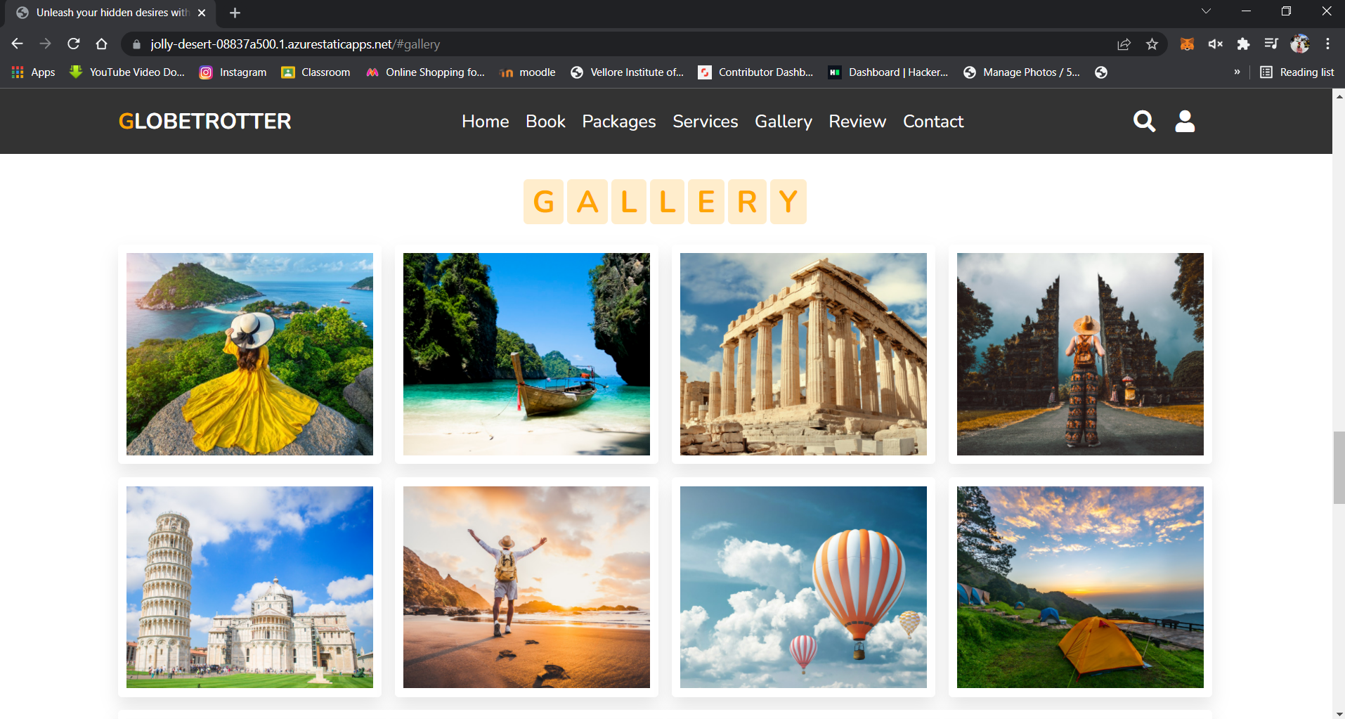 GitHub - IUC4801/Globetrotter: A website build for travel agency