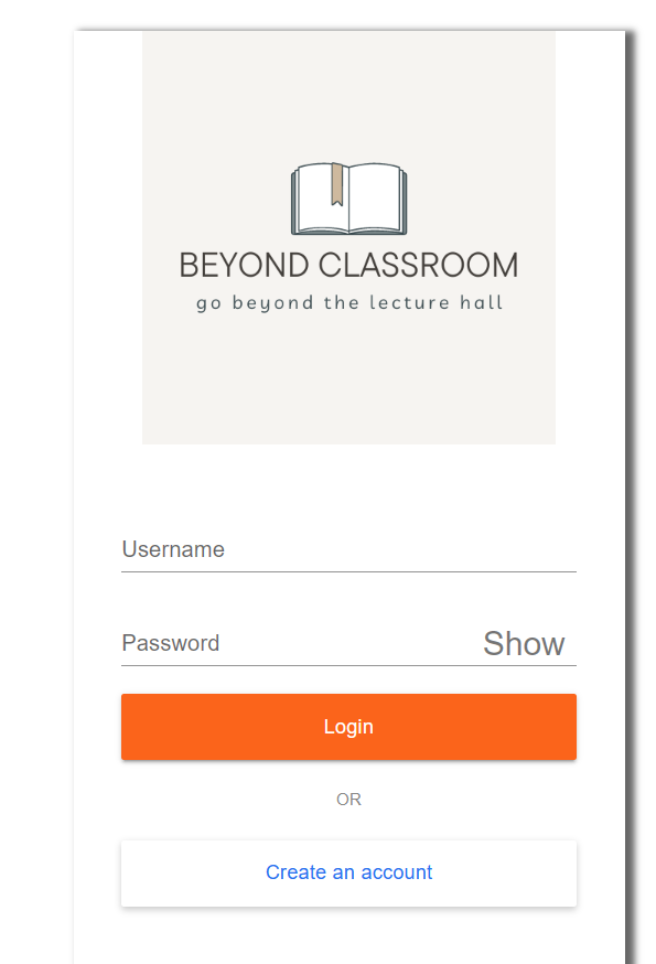 UI/UX enhancement in Login Screen (Hide/Show Button) · Issue #19 · ayush0801/Beyond-Classroom ...