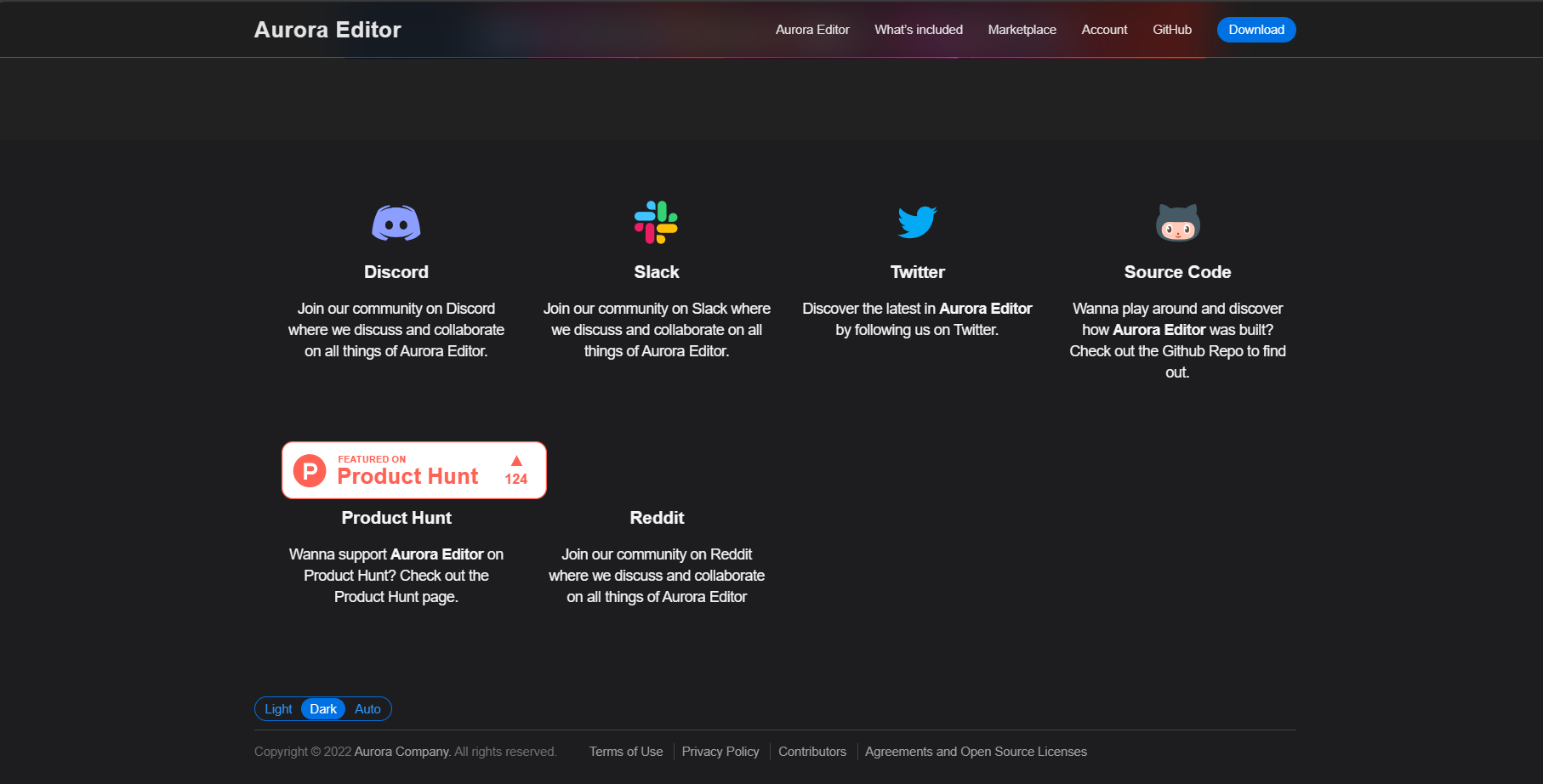 Reddit Icon Not Showing in Social Sections · Issue #202 · AuroraEditor/auroraeditor.com · GitHub