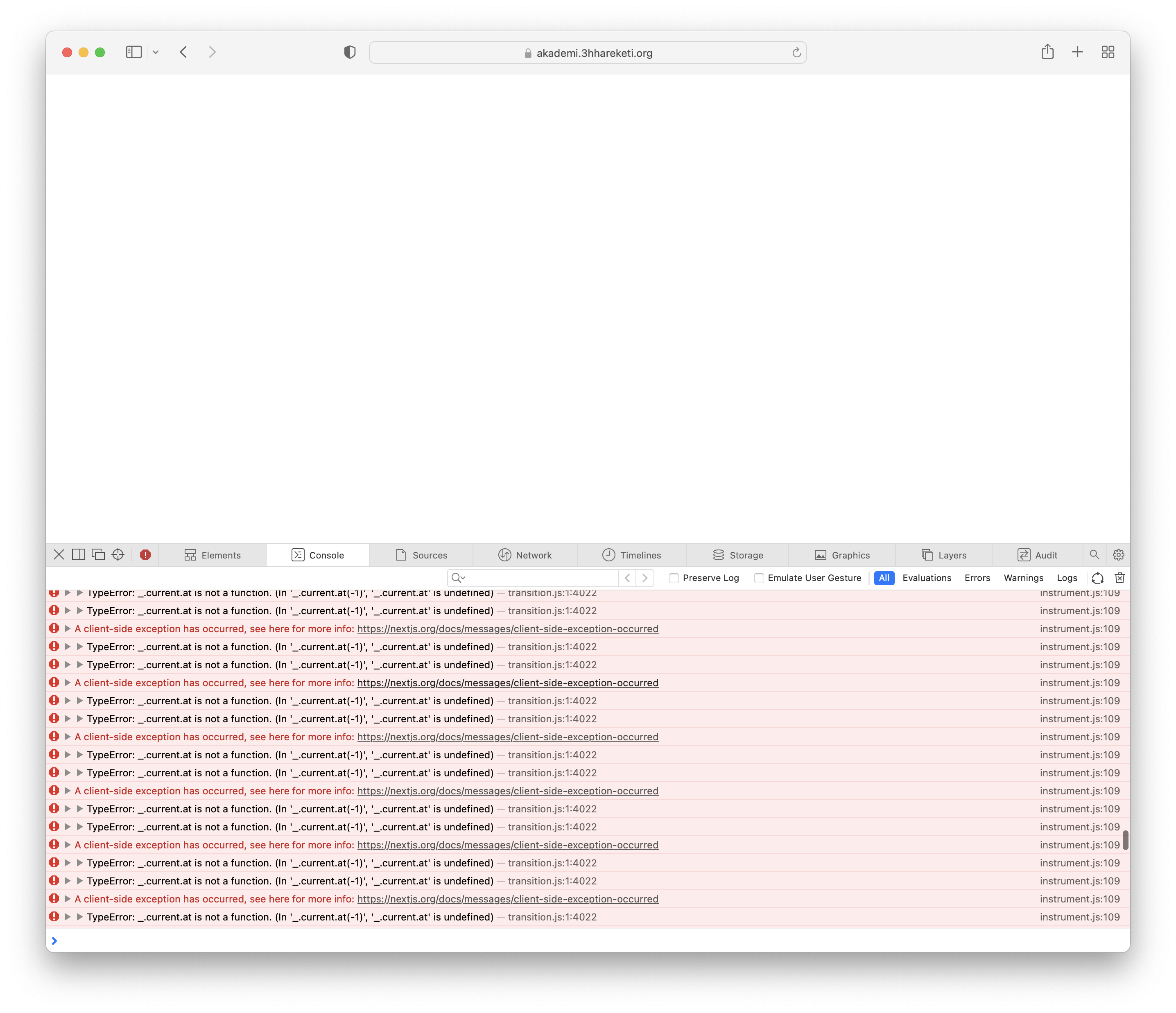 Safari page load issue · Issue #151 · 3h-hareketi/akademi · GitHub
