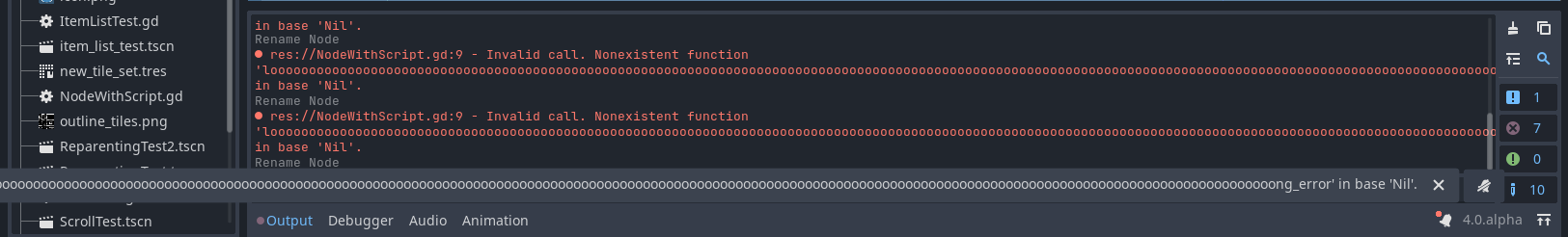 New in-editor error popups can extend off-screen · Issue #57472 · godotengine/godot · GitHub