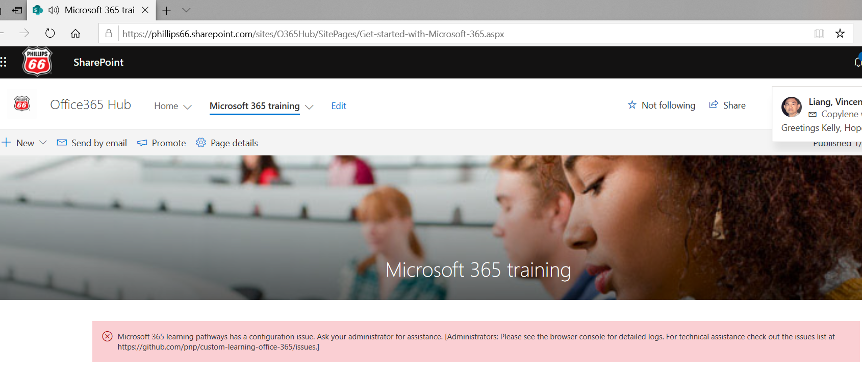 [BUG] Edge Browser Errors · Issue #217 · pnp/custom-learning-office-365 · GitHub