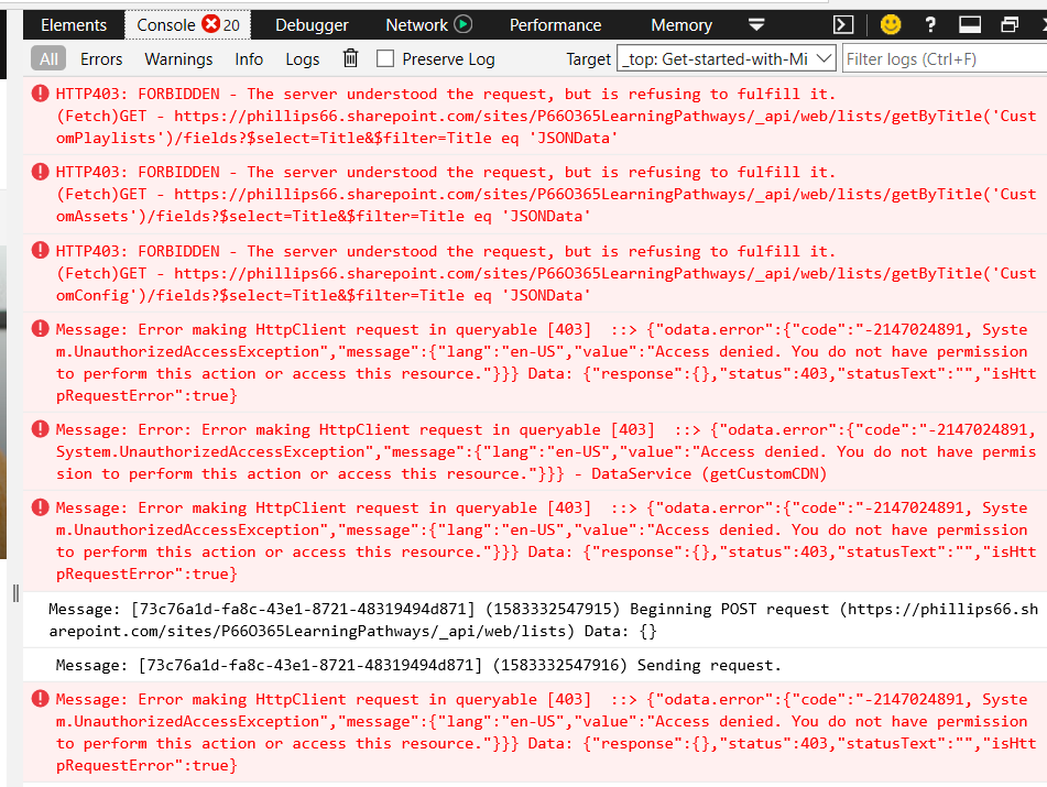 [BUG] Edge Browser Errors · Issue #217 · pnp/custom-learning-office-365 · GitHub