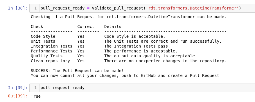 Create `validate_pull_request` function · Issue #254 · sdv-dev/RDT · GitHub