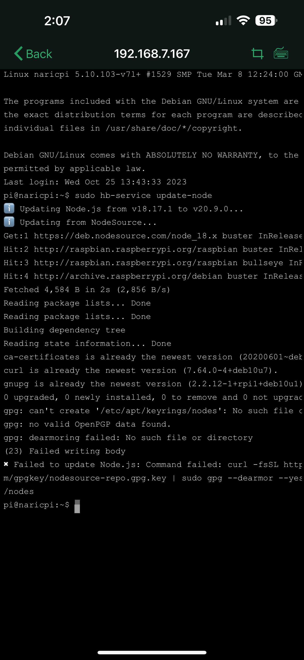 [error] Can T Update Node · Issue 1702 · Nodesource Distributions · Github