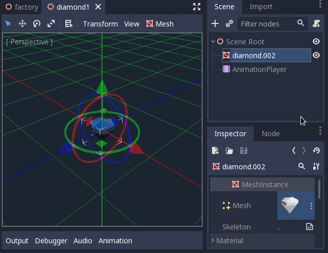 Clicking mesh property inside MeshInstance will result in editor graphic artifacts · Issue ...