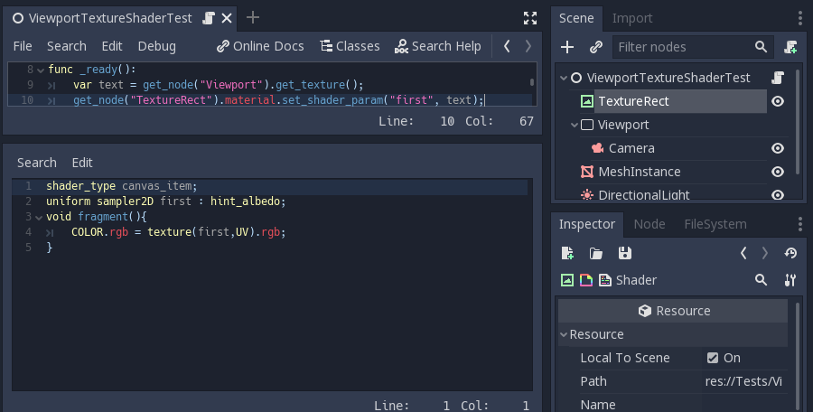 Viewporttexture Is Unusuable Inside Shaders · Issue 17593 · Godotenginegodot · Github