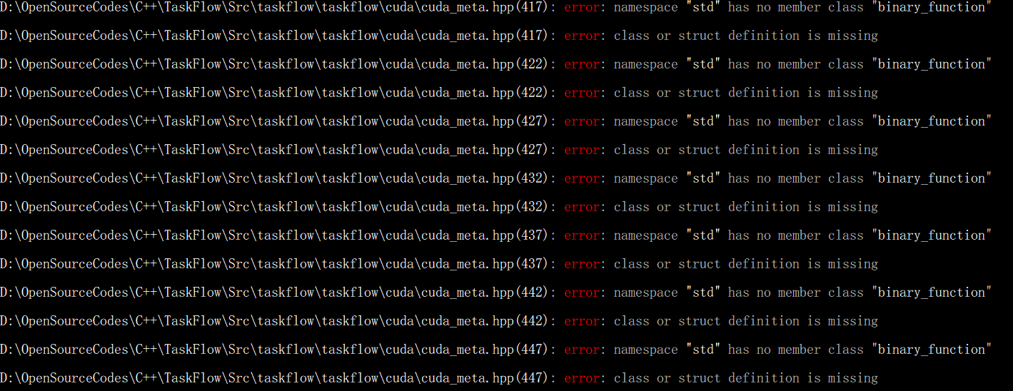 cudaflow error : cuda_meta.hpp conflicts with c++ 17 on windows 10 · Issue #373 · taskflow ...