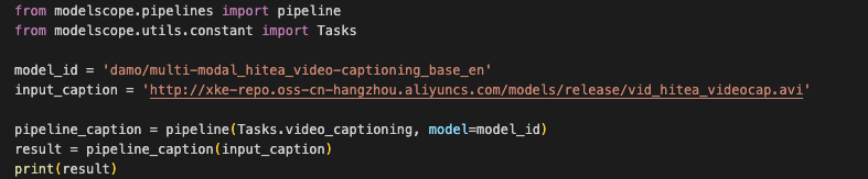 mPLUG-HiTeA-视频描述-英文-Base示例代码出现TypeError: VideoCaptioningPipeline: HiTeAForAllTasks: 'NoneType ...
