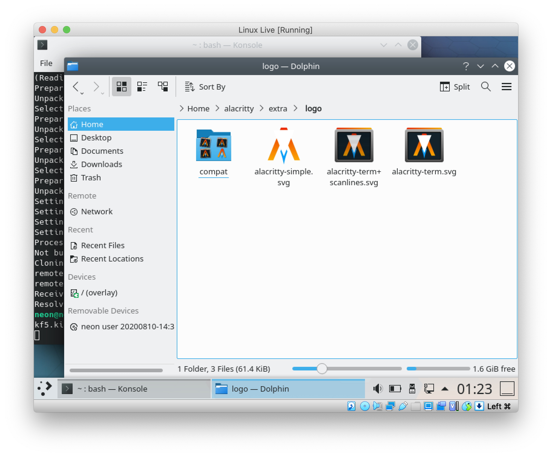 Upside-down white triangle on icon in KDE Plasma · Issue #4141 ...
