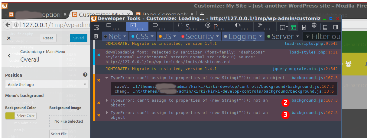 Background field problem continues · Issue #1383 · themeum/kirki · GitHub