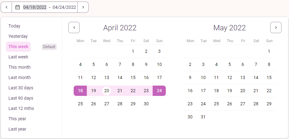 DateRangePicker show current date · Issue #4460 · MudBlazor/MudBlazor · GitHub