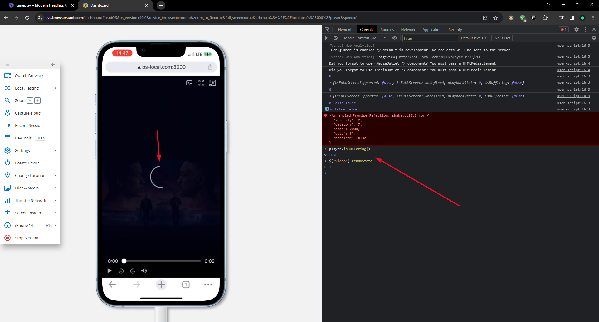 Infinite buffering until .play on iOS · Issue #5314 · shaka-project/shaka-player · GitHub