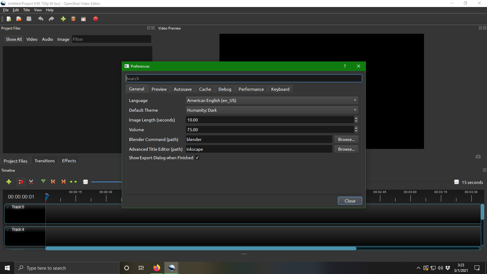 Would Like To Be Able To Set The Default Number Of Tracks · Issue 4036 · Openshotopenshot Qt 