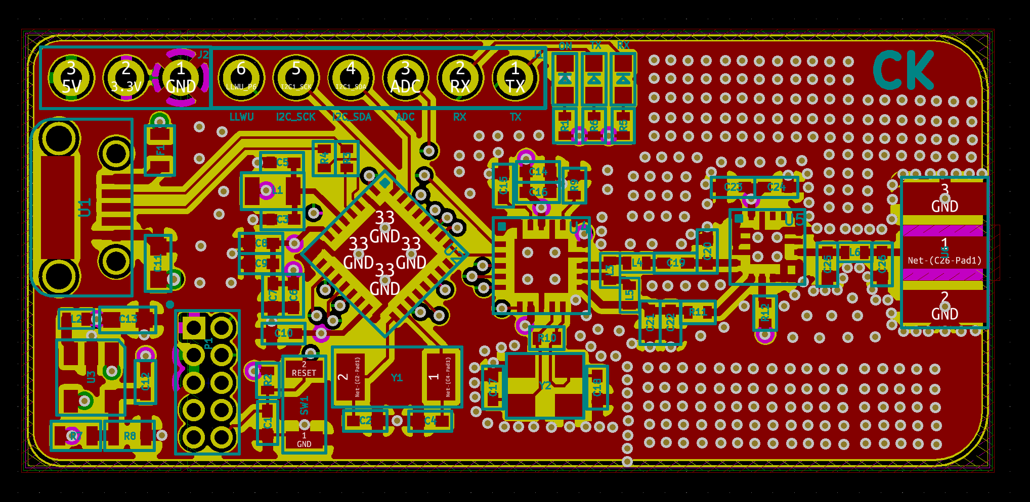 GitHub - ckflight/NRF24_TRANSCEIVER: KL27Z MCU, NRF24 2.4Ghz Transceiver IC and RFX2401C Front ...