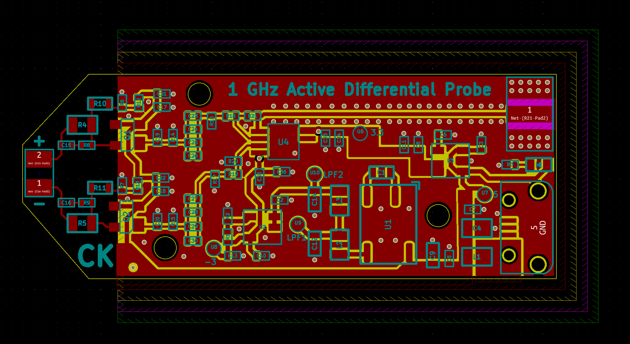 GitHub - ckflight/1GHZ_DIFFERENTIAL_PROBE: 1 GHz Differential Probe Design