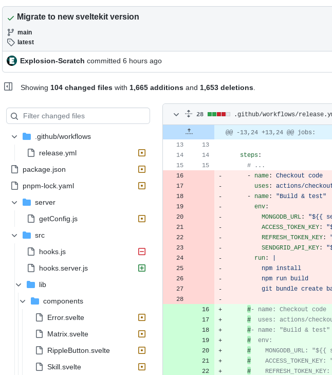 Provide Comprehensive Migration Tool · Issue 7620 · Sveltejs Kit · Github