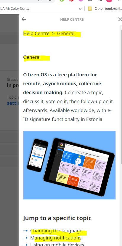 TASK: Help Center layout/navigation issues · Issue #309 · citizenos/citizenos-web · GitHub