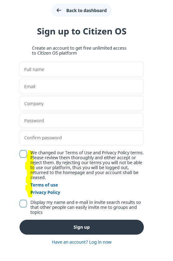 Changes to tick boxes on registration form · Issue #164 · citizenos ...