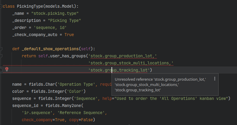 Unresolved reference on user_has_groups for multiple groups · Issue #271 · odoo-ide/pycharm-odoo ...