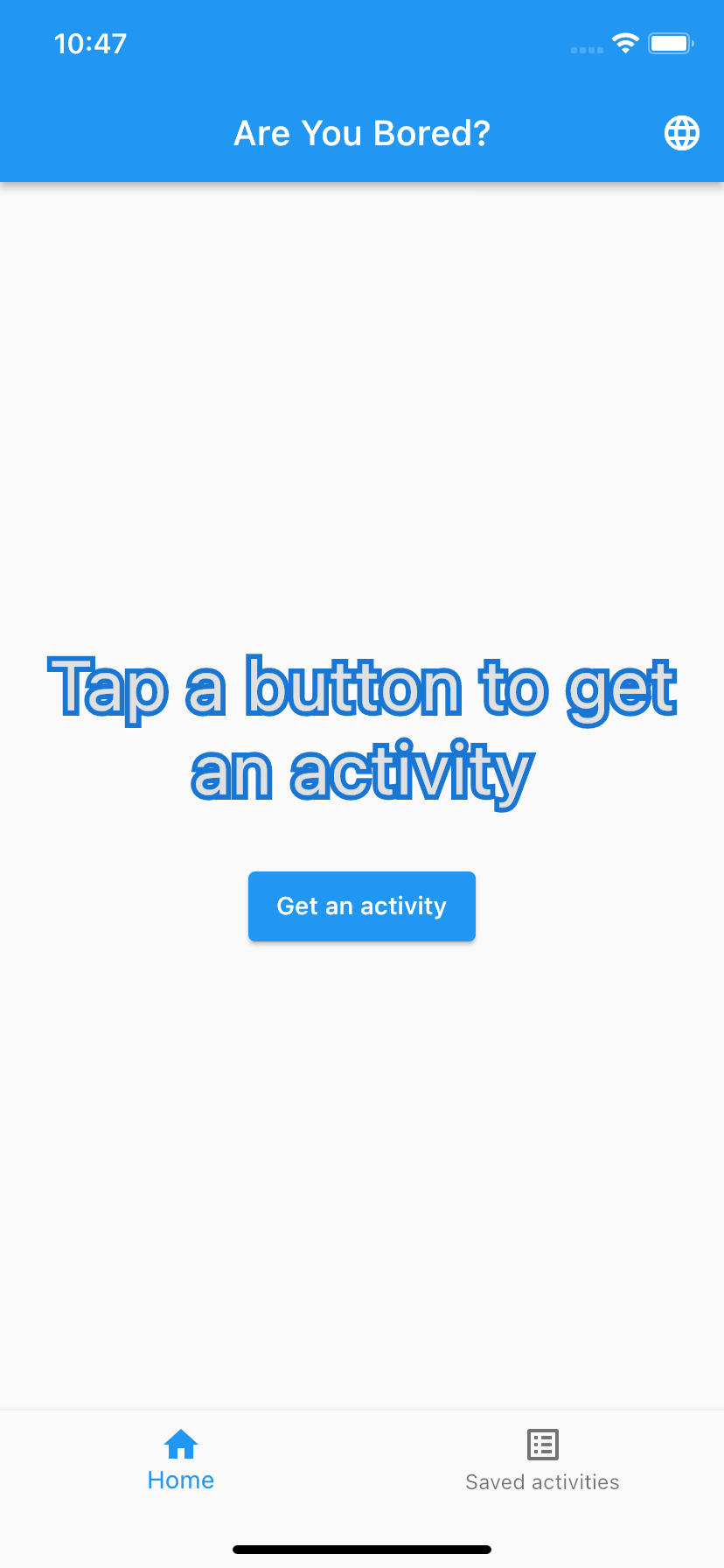 GitHub - yaolya/flutter-are-you-bored: Application to find something to do when bored