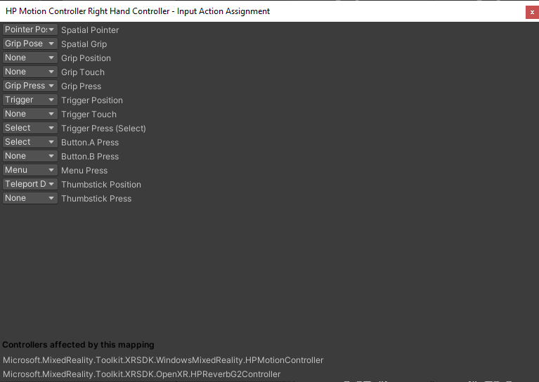 HP Reverb G2 - Button Input · Issue #10145 · microsoft/MixedRealityToolkit-Unity · GitHub