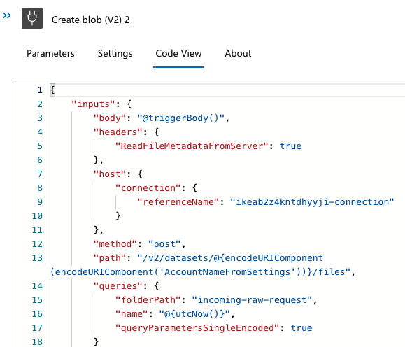 Unable To Create Blob Using Api Connection Connection Error The Api 2323