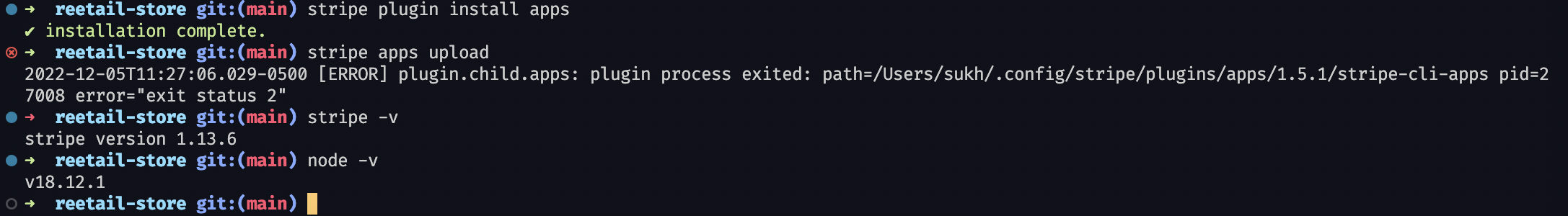 Cannot upload App · Issue #770 · stripe/stripe-apps · GitHub