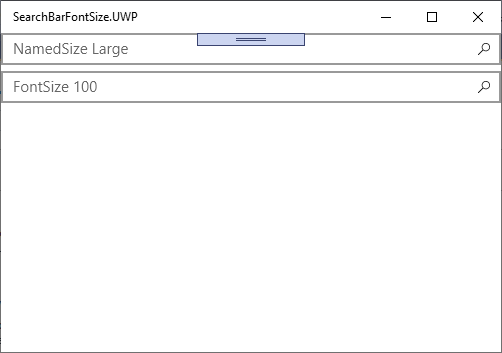 [Bug][UWP] SearchBar does not respect FontSize on 4.3.0 · Issue #8743 · xamarin/Xamarin.Forms ...