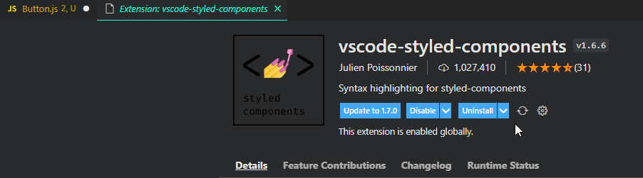 Auto-suggestion of CSS properties does not work. · Issue #339 · styled-components/vscode-styled ...
