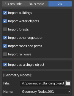 [GN] The first demo: Geometry Nodes applied to building footprints in the "2D" mode · Issue #35 ...