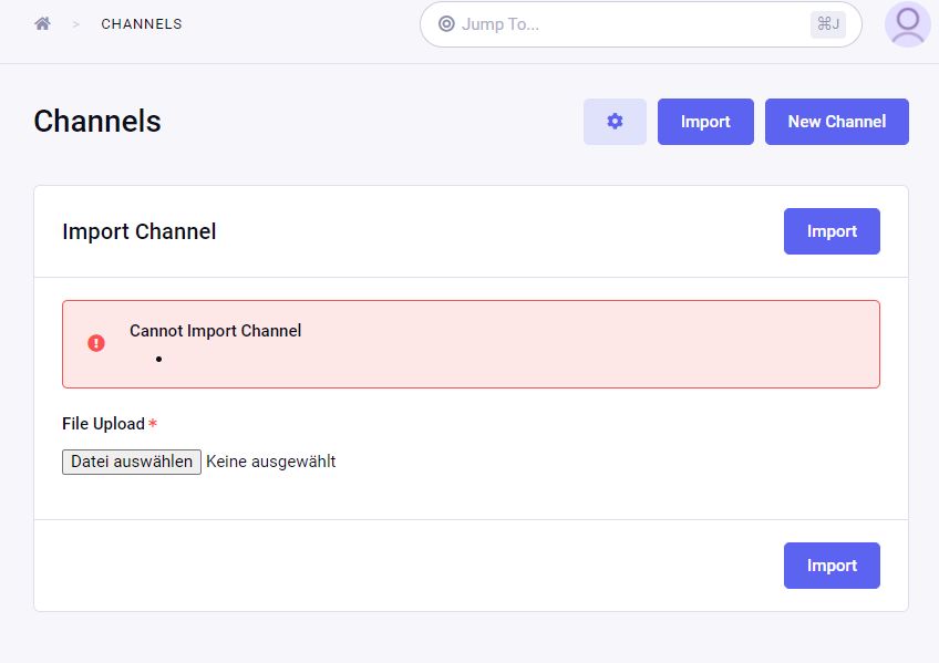 Channel Import fails with empty message · Issue #1623 · ExpressionEngine/ExpressionEngine · GitHub