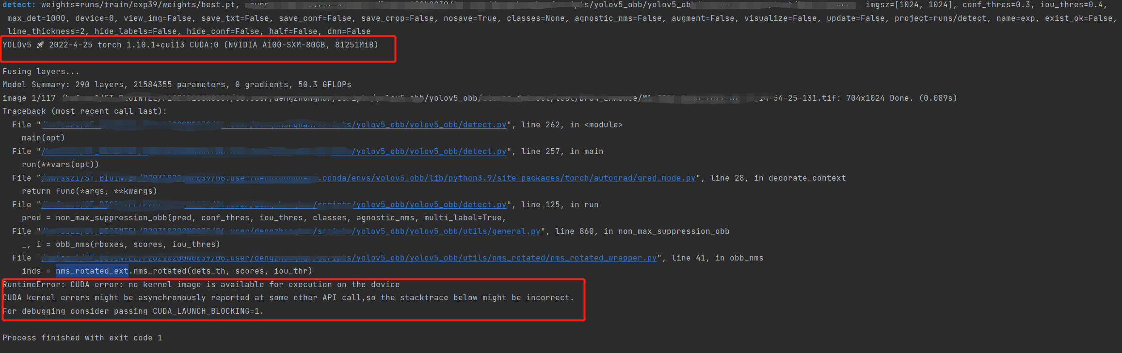 nms_rotated_ext cuda question/issue · Issue #349 · hukaixuan19970627/yolov5_obb · GitHub