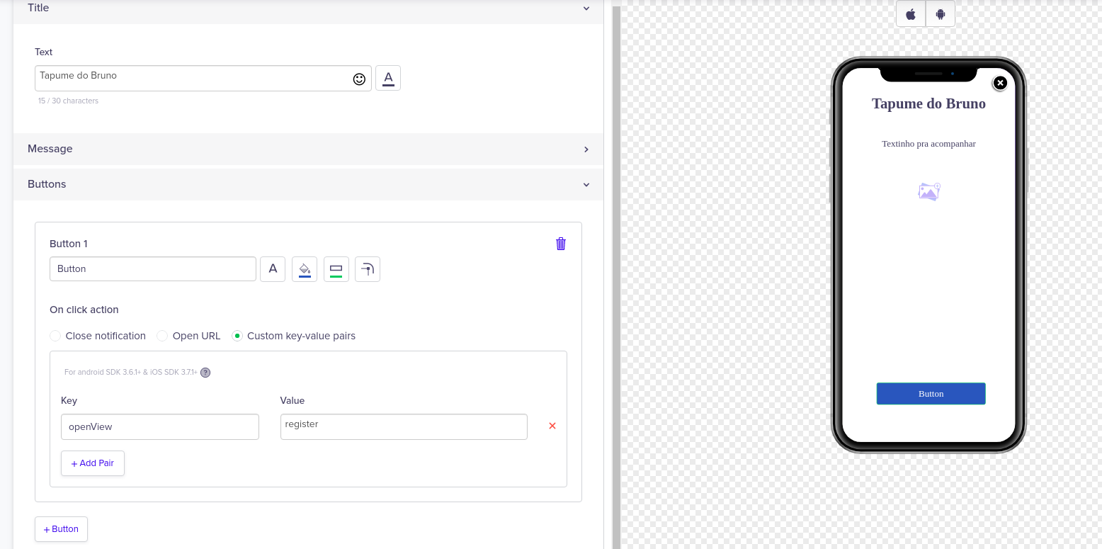 onInAppButtonClick not triggering · Issue #67 · CleverTap/clevertap-android-sdk · GitHub