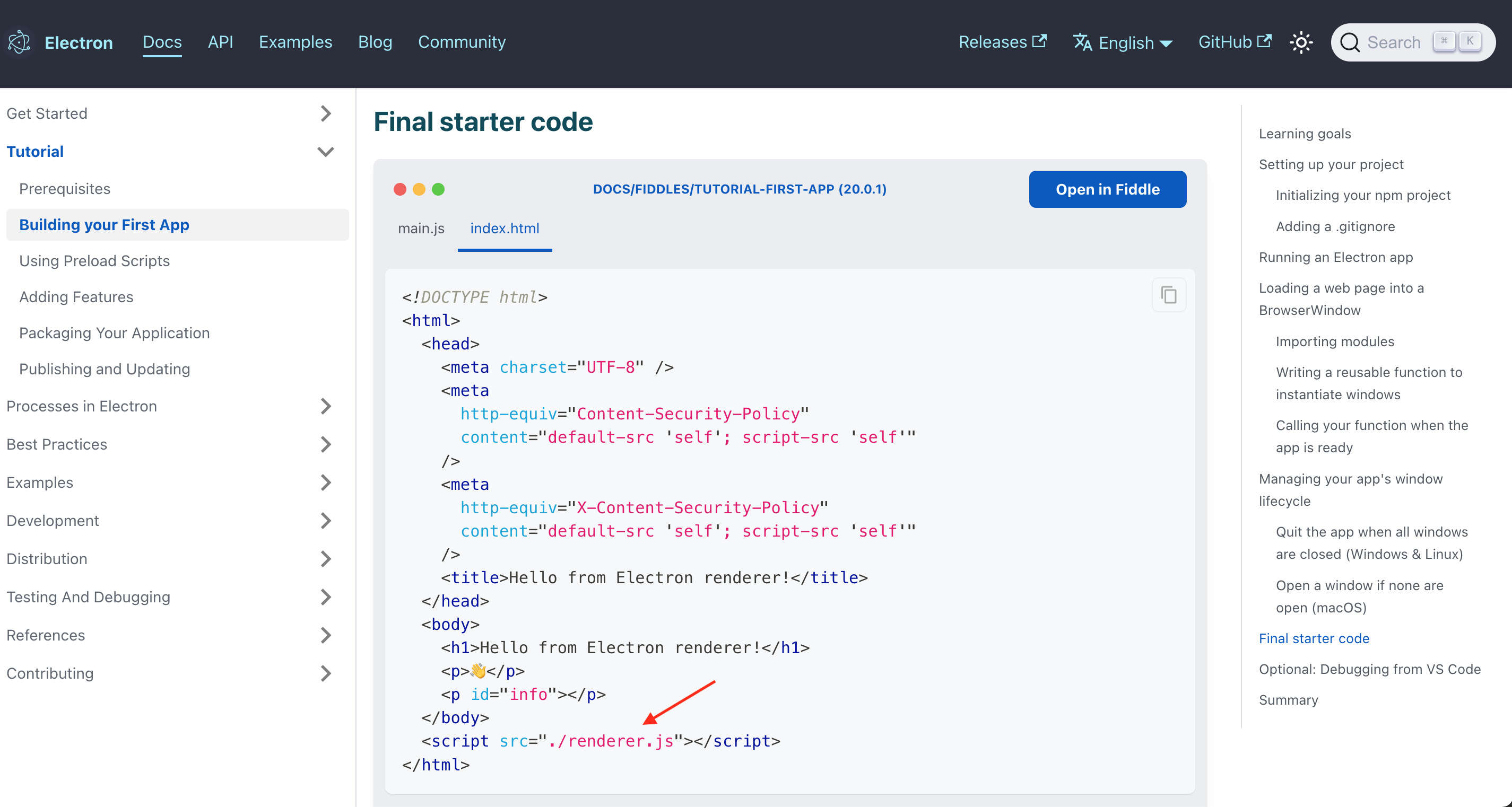 [Bug]: Should we remove the renderer.js reference at this stage? · Issue #35251 · electron ...