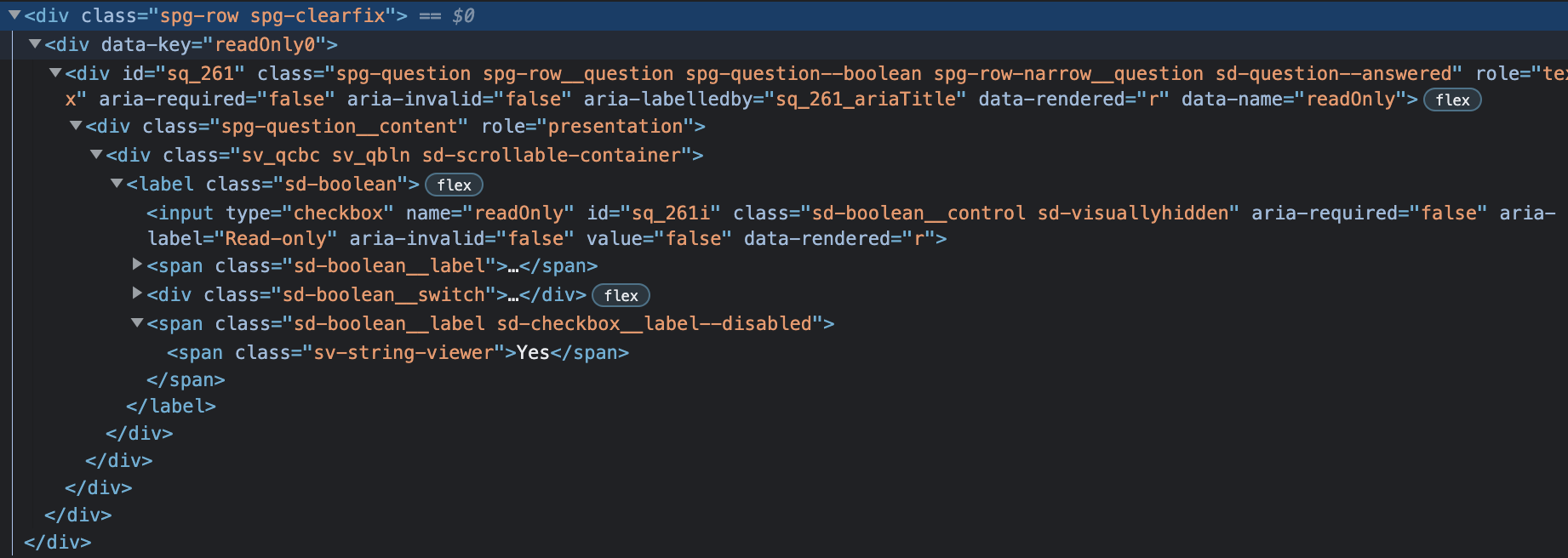 Creator Question Settings boolean text invisible · Issue #3673 · surveyjs/survey-creator · GitHub