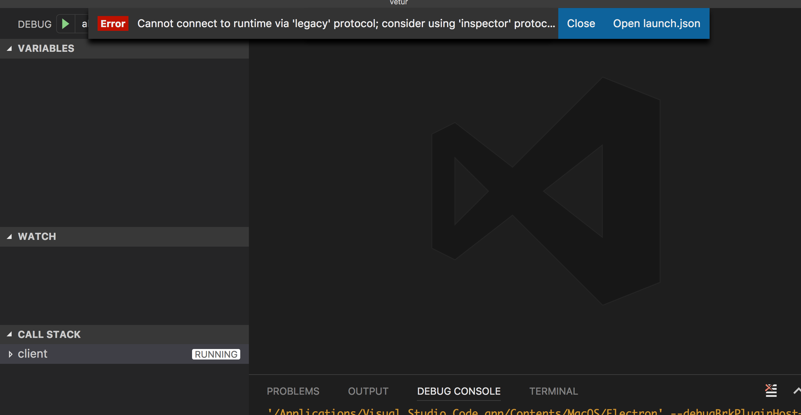 Cannot setup extension locally · Issue #307 · vuejs/vetur · GitHub