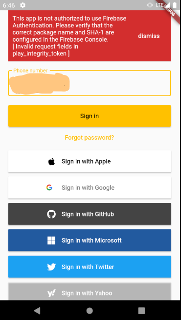 🐛 [firebase Auth] Sms Login Is Not Working · Issue 10952 · Firebase Flutterfire · Github