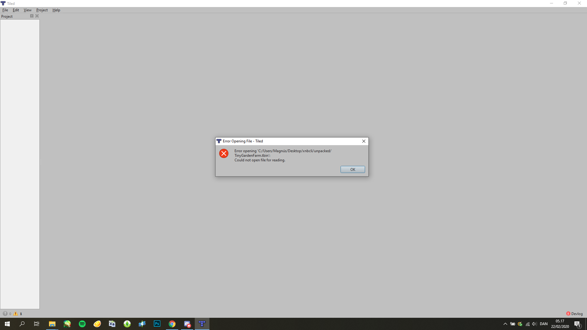 Error opening file · Issue #2755 · mapeditor/tiled · GitHub