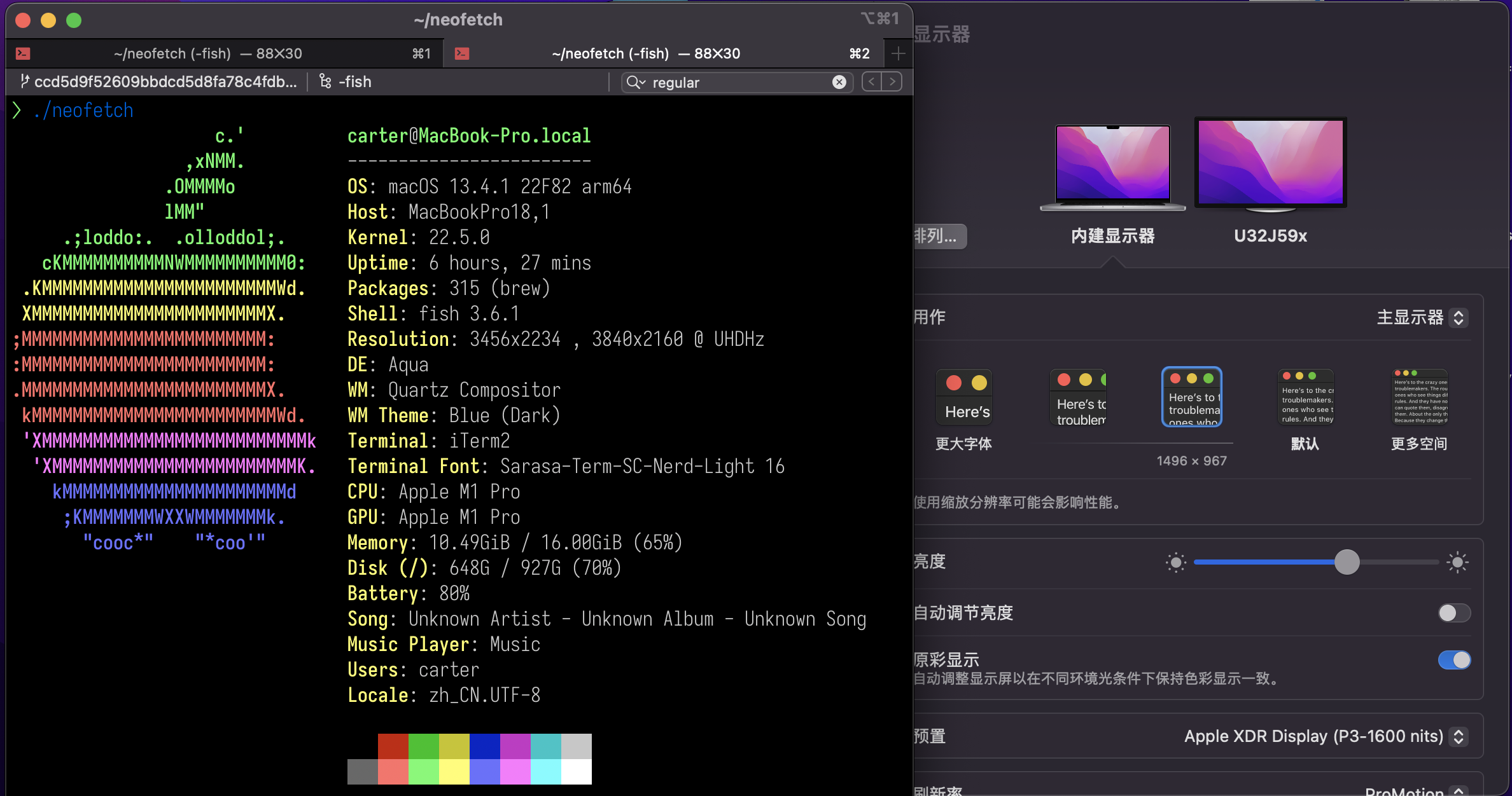 Resolution (macOS): improve detection by CarterLi · Pull Request #2356 · dylanaraps/neofetch ...