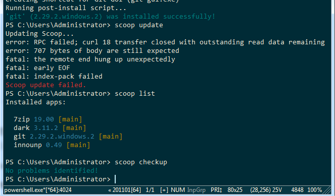执行 scoop update 失败 scoop update failed · Issue #1419 · neolee/pilot · GitHub