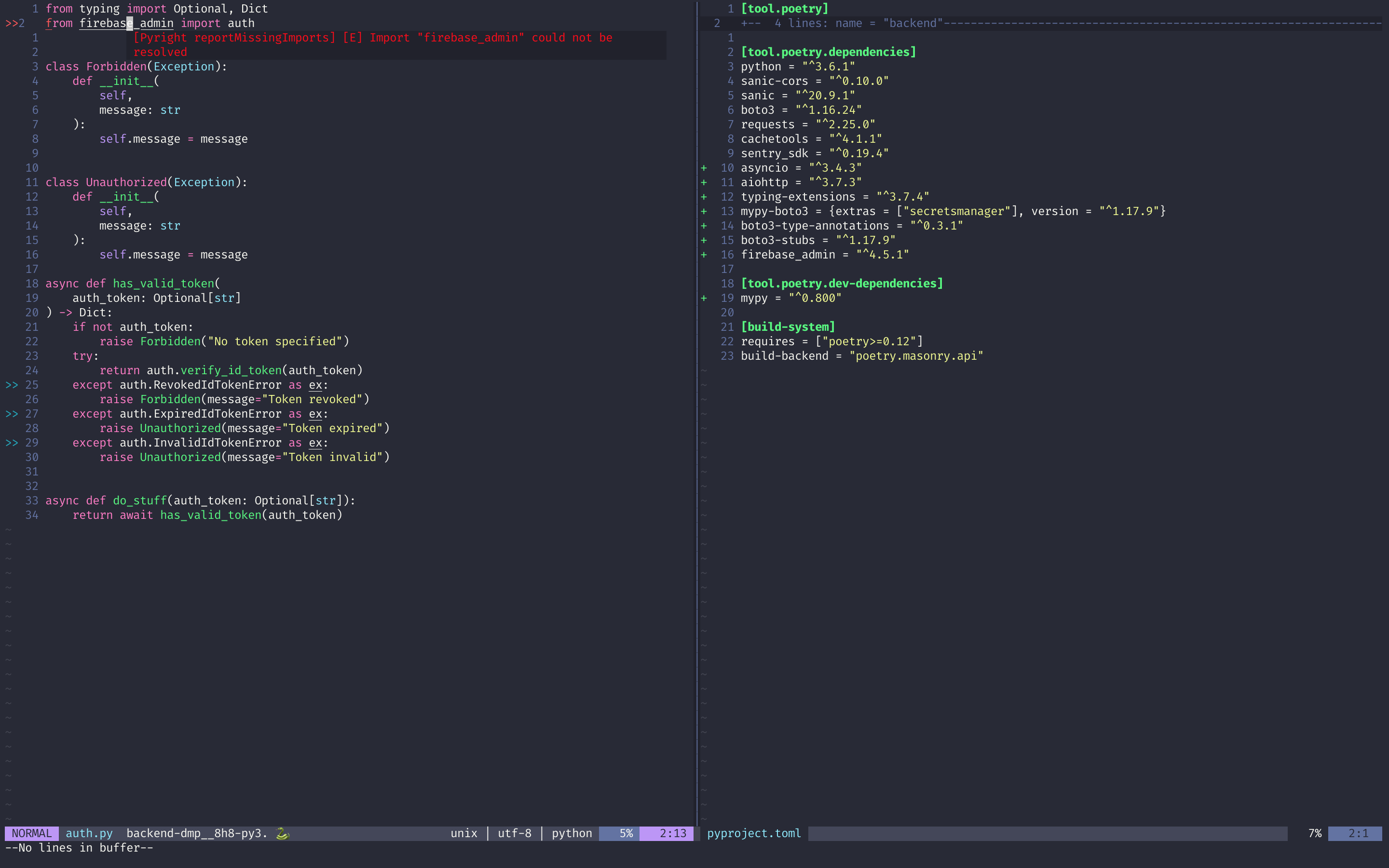 reportMissingModuleSource using poetv + pyenv + poetry + mypy · Issue #324 · fannheyward/coc ...
