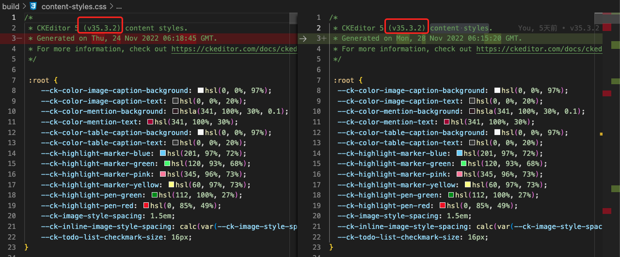 Why does the content styles changes at different times under the same ...