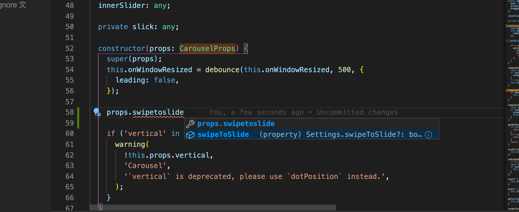 swipeToSlide for carousel · Issue #19767 · ant-design/ant-design · GitHub