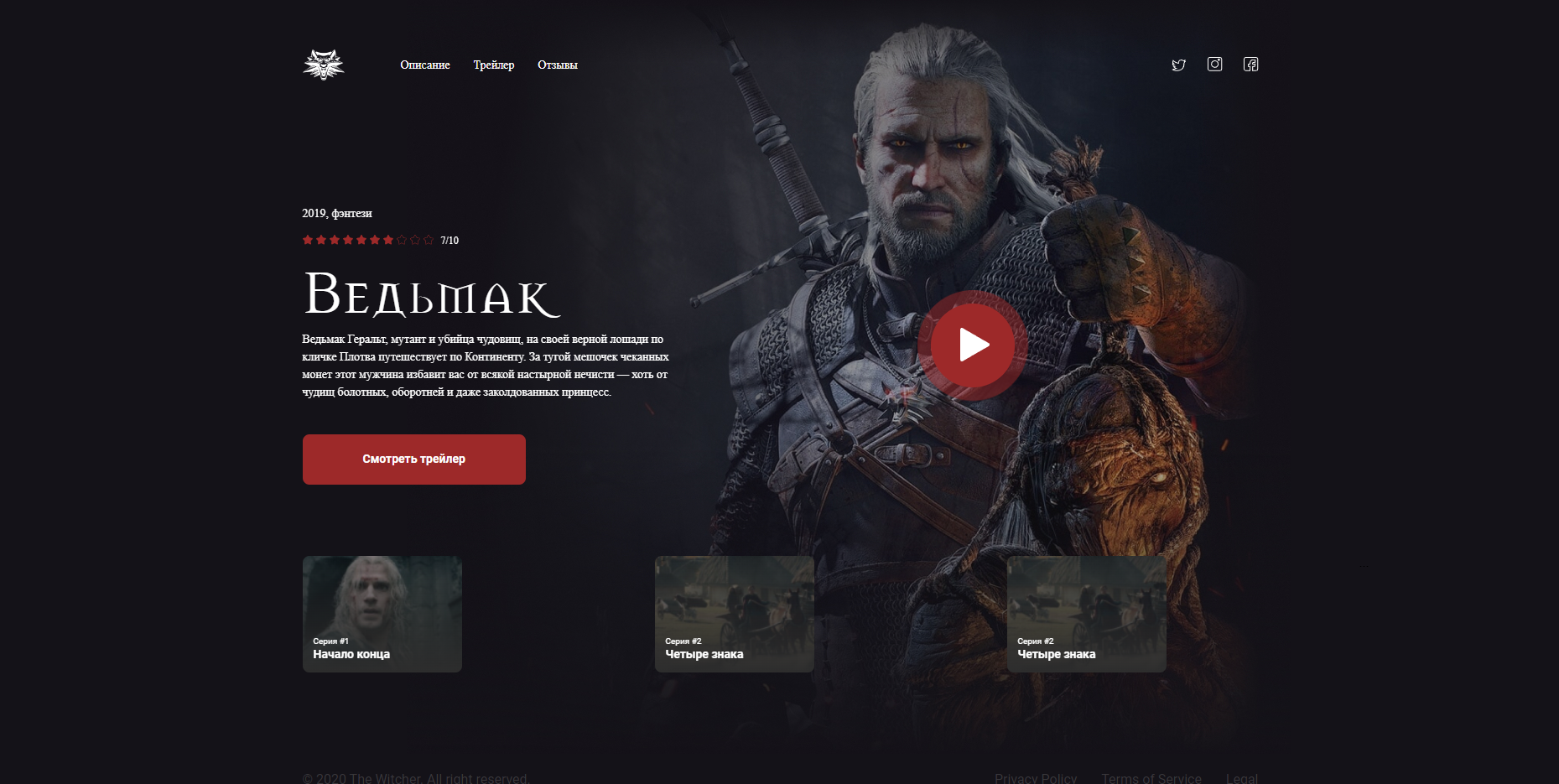 GitHub - Shkirenkoroma/thewitcher