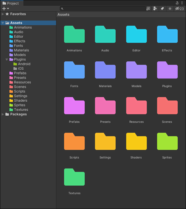 GitHub - baba-s/Kogane.FolderColor: [Unity] Editor extension to color folder icons in the ...