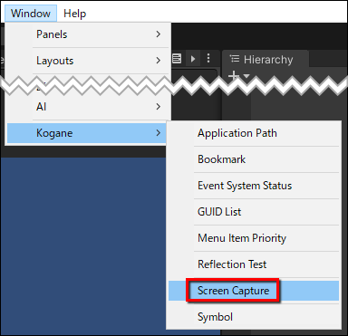 GitHub - baba-s/Kogane.ScreenCapture: 【Unity】Unity エディタでゲーム画面のスクリーンショットを撮影できるエディタ拡張